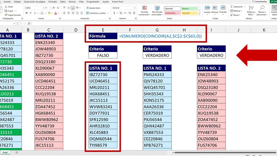 Comparar dos columnas en Excel: Fórmula para análisis de datos